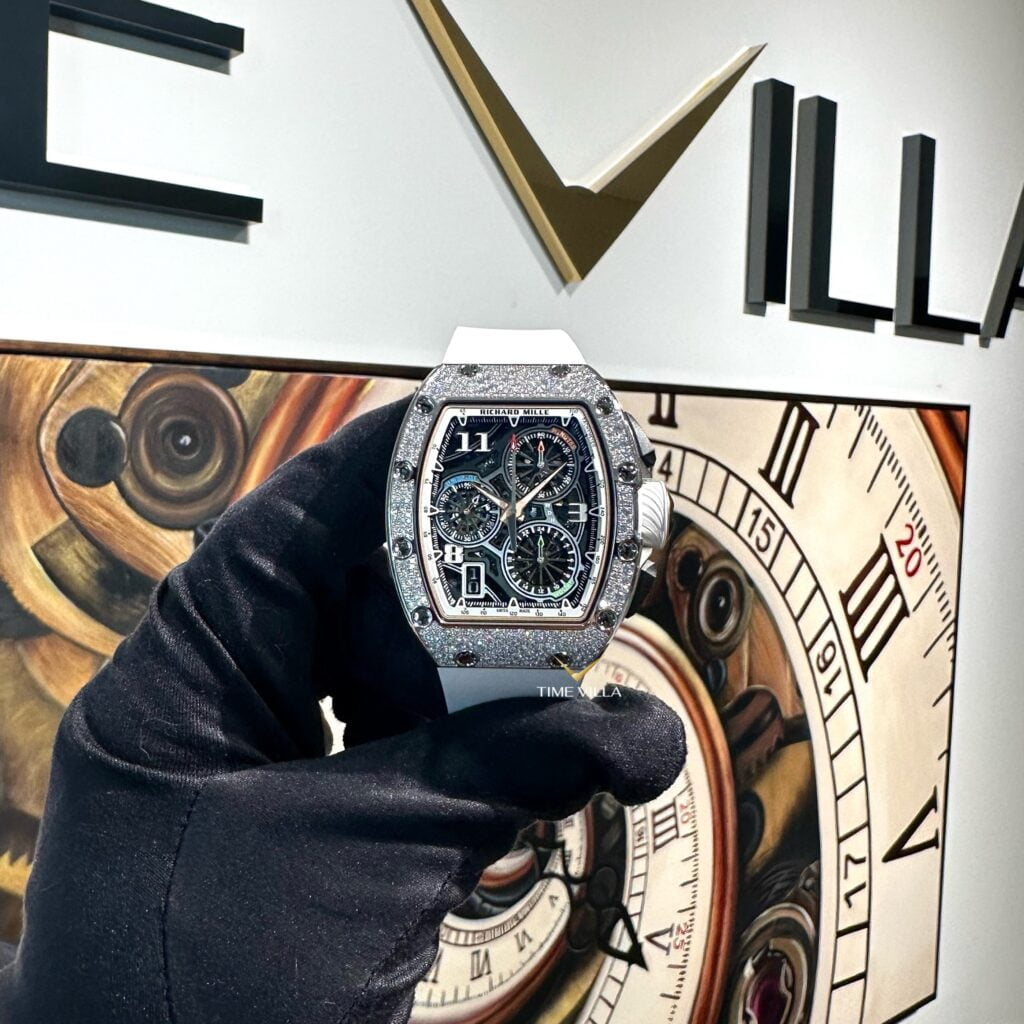 Đồng Hồ RM72-01 Lifestyle In House Chronograph White Gold Snow Diamond