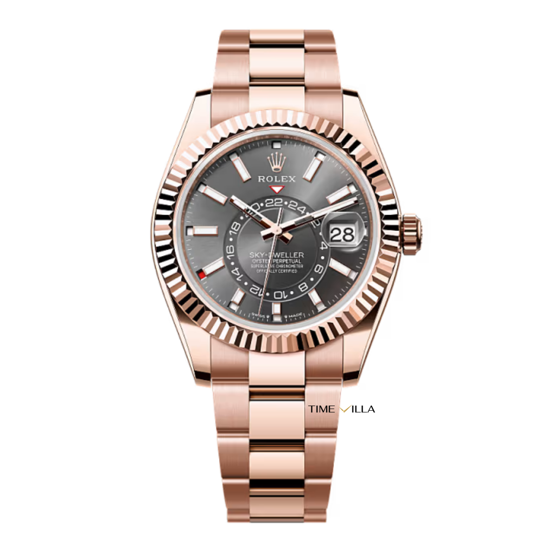 Rolex Sky-Dweller 336935 Everose Gold Slate Dial Oyster 42mm