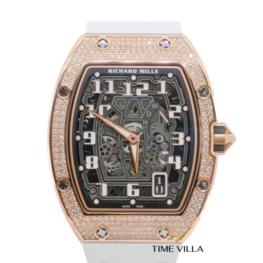 Richard Mille RM67-01 Rose Gold Full Factory Diamond - TimeVilla